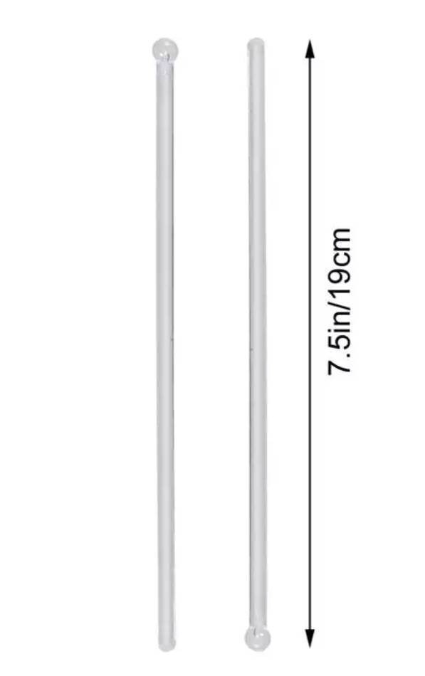 30 Resin Stirrers Cake Topper Flat Sticks Clear Transparent - Etsy UK