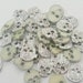 40 Silver Skull Buttons-skeleton Head/skulls Metallic Beads/cabochons ...
