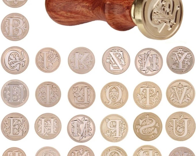 Alphabet Letter Wax Seal Stamp, Wedding Invitations, DIY Envelope Seals ...