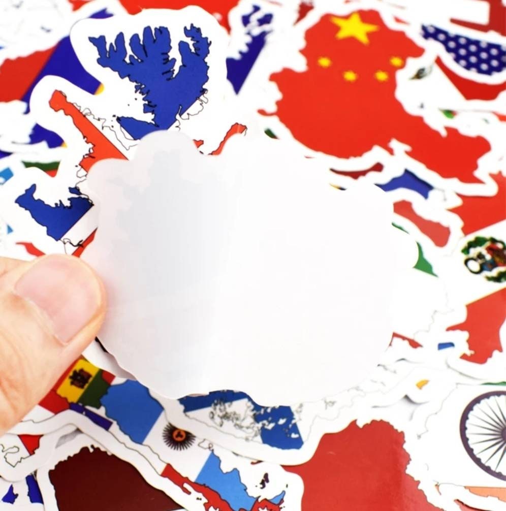 World Countries Stickers 50 Travel/national Flag Large Vinyl - Etsy UK
