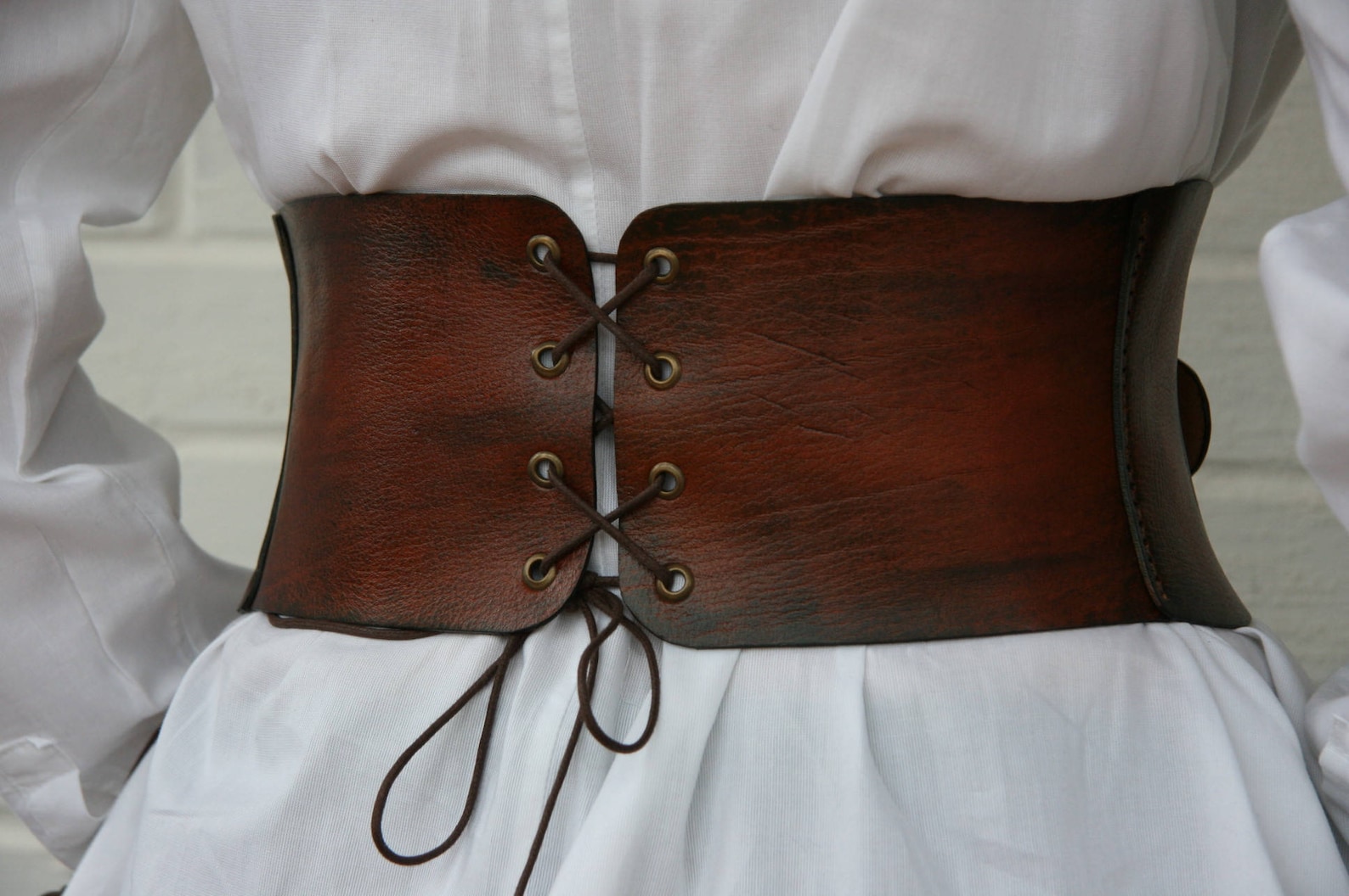 Leather corset belt for women Wide waist belt Western belt | Etsy