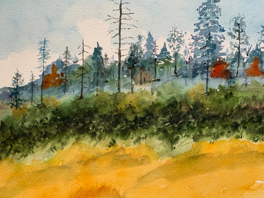 Original Expressionist Watercolor Art, Hand Painted Expressionist ...