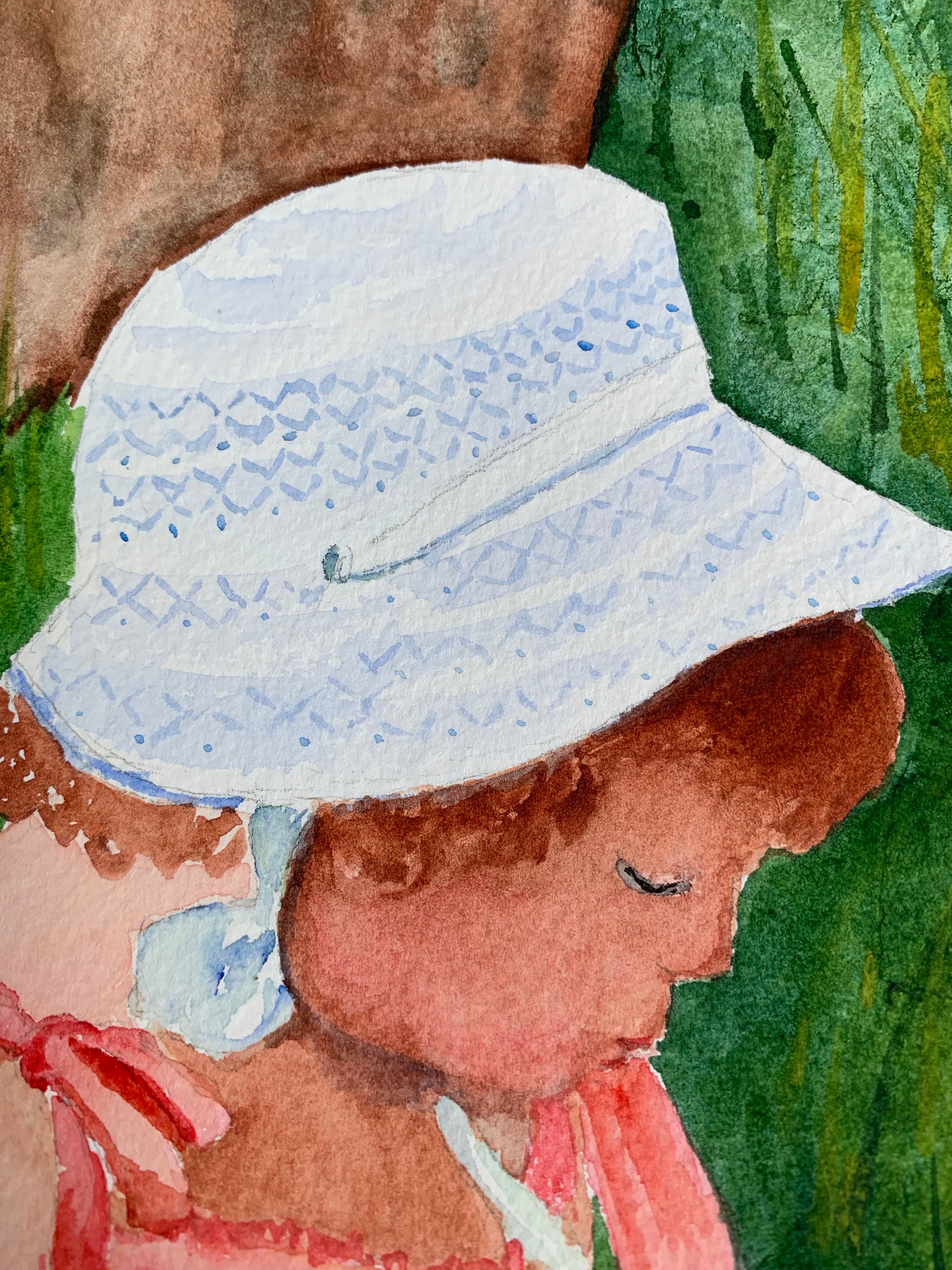 ORIGINAL CHILD WATERCOLOR Portrait Toddler Girl Watercolor - Etsy Ireland