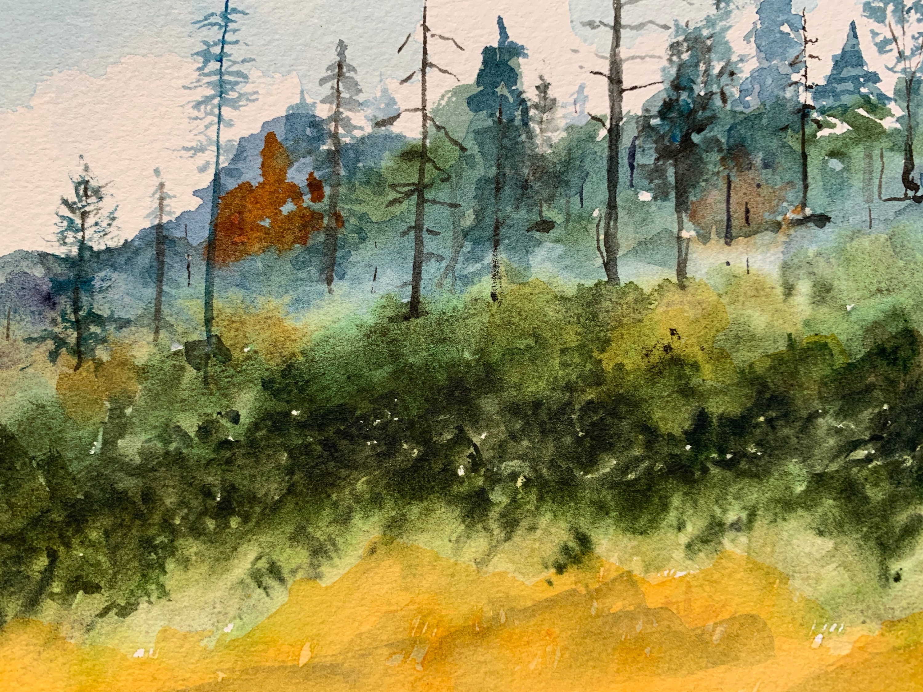 Original Expressionist Watercolor Art, Hand Painted Expressionist ...
