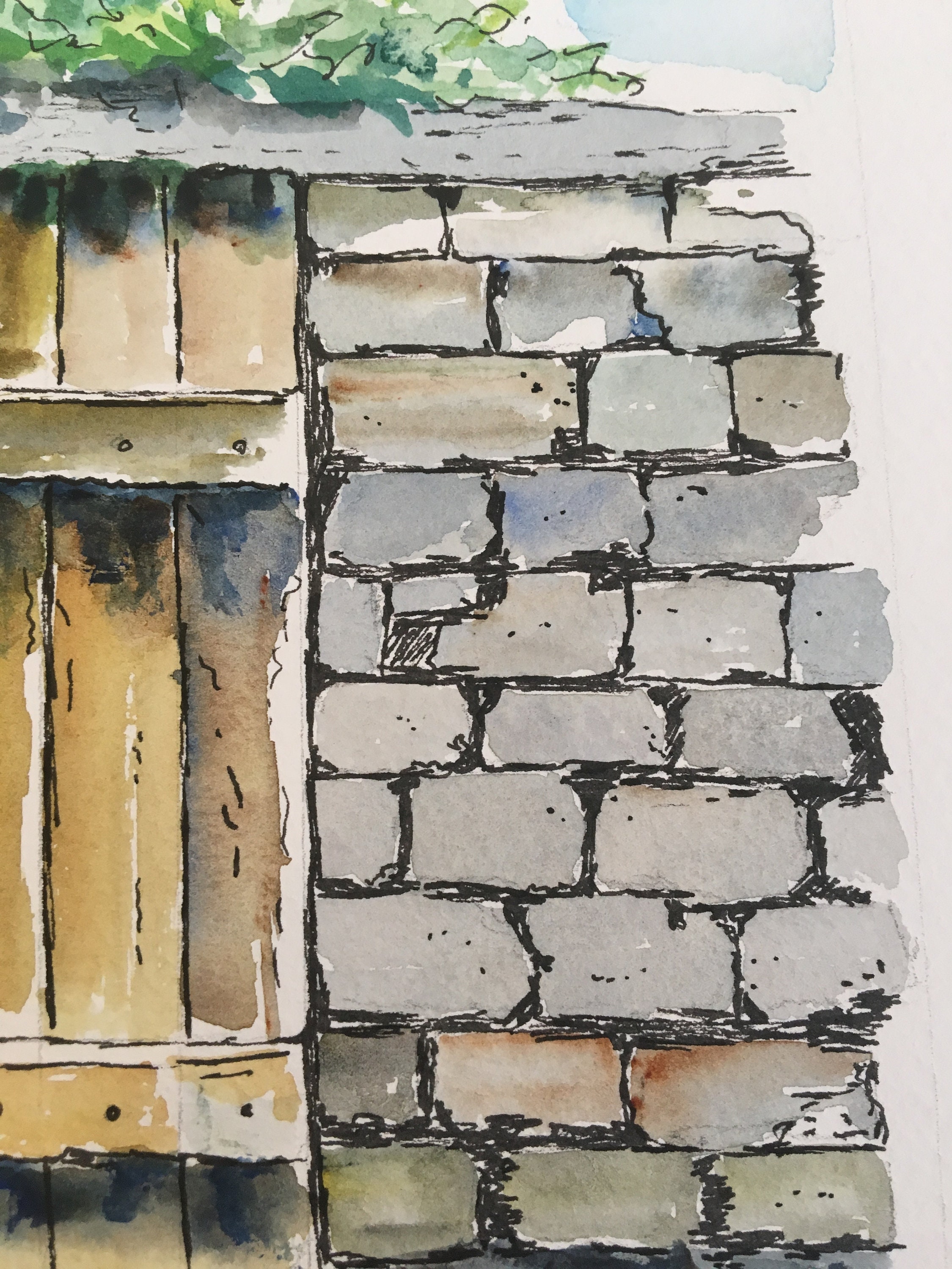 Art & Collectibles Watercolor Painting Stacked Stones Original ...