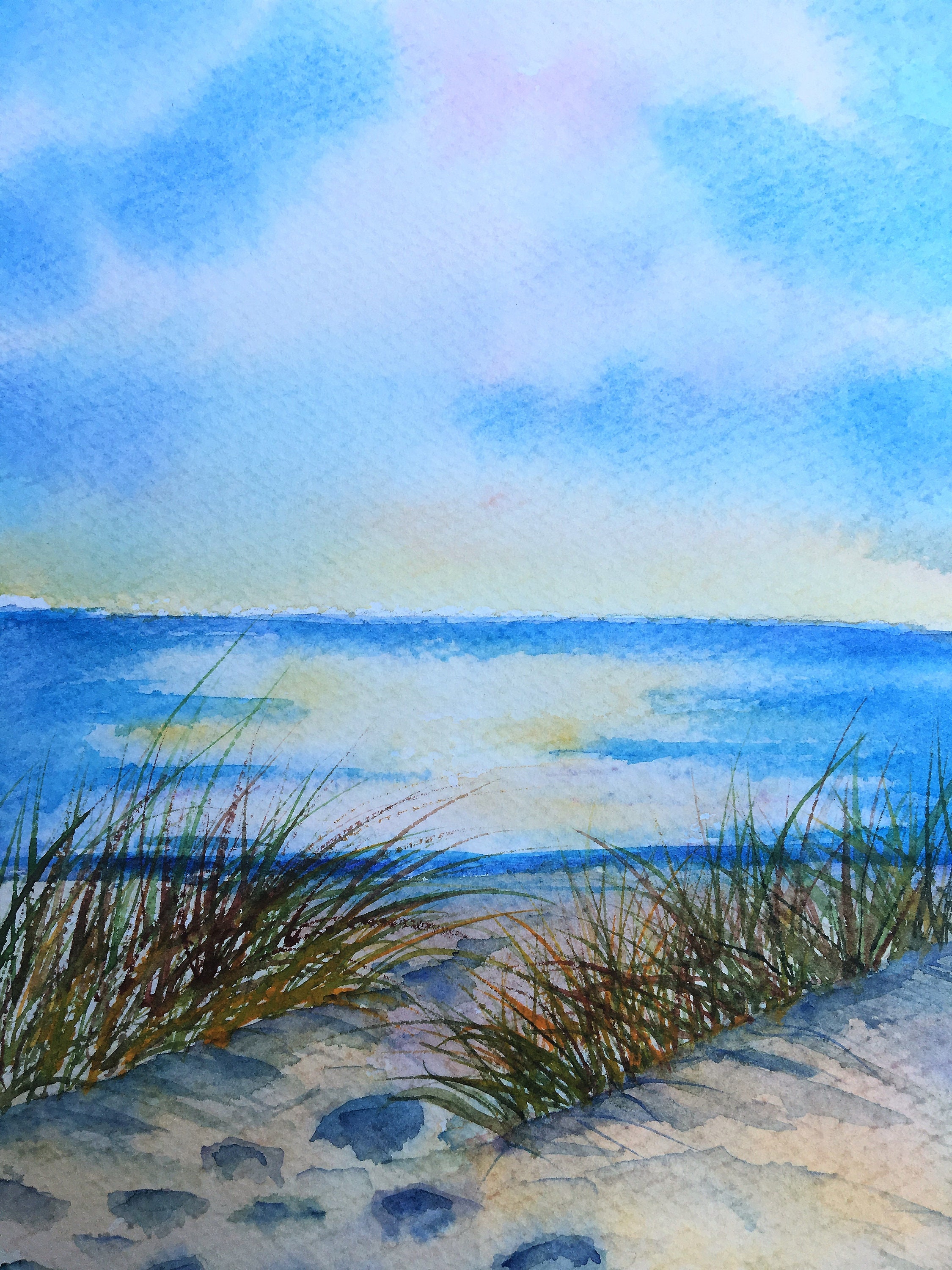 Watercolor Beach Scenes