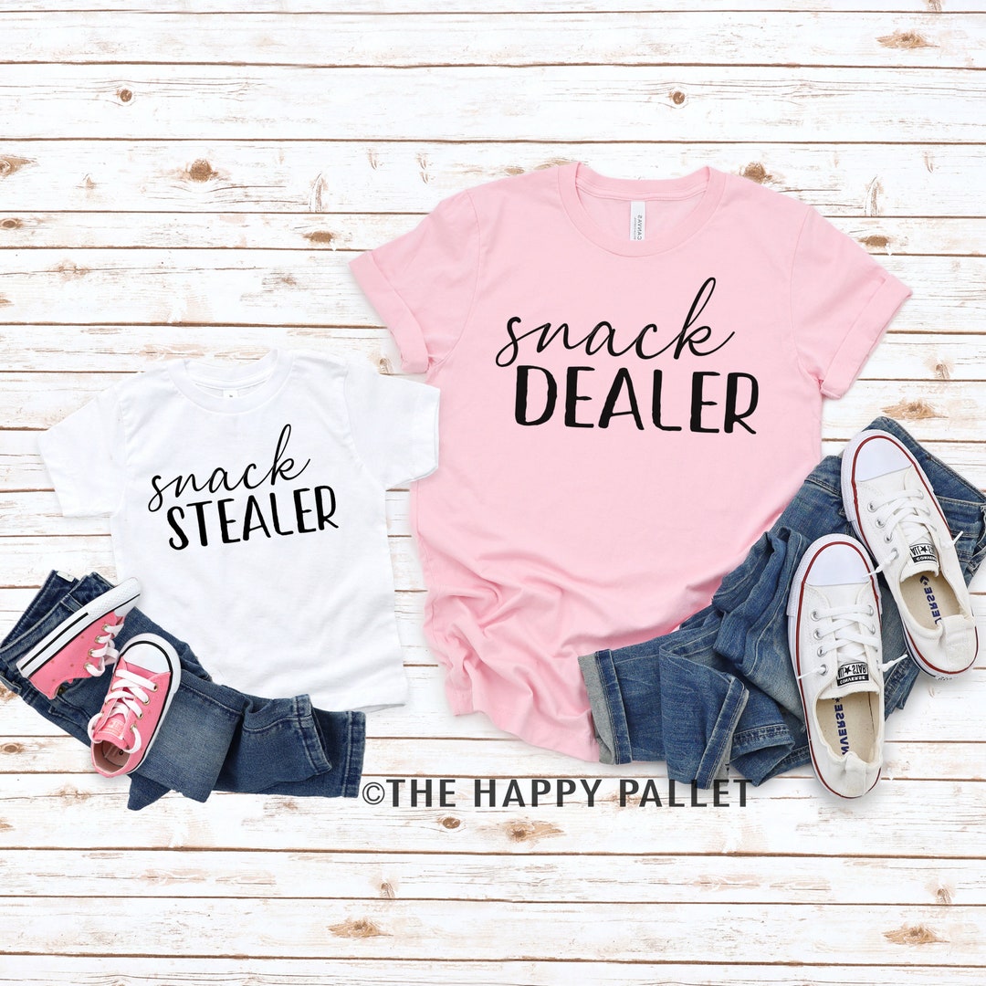Snack Dealer Shirt Snack Stealer Shirt Mommy and Me Shirts - Etsy