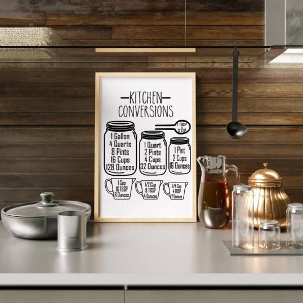 Kitchen Measurement Decal - Etsy