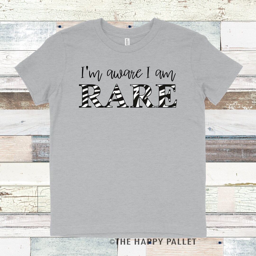 I'm Aware I'm Rare Shirt, Special Needs, Rare Disease, Genetic Disorder ...