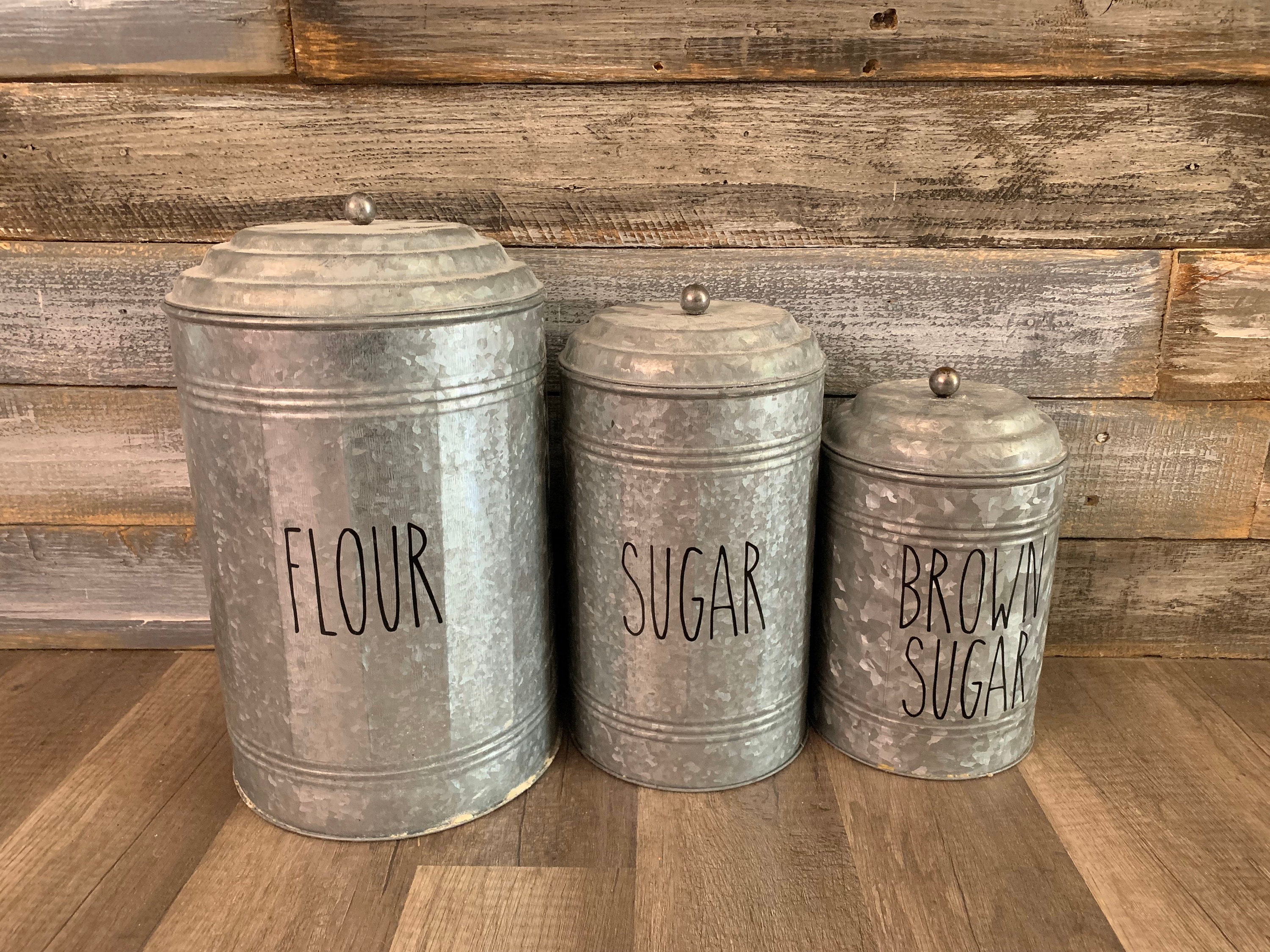 Pantry Canister Labels, Custom Vinyl Decals, Organization - Etsy