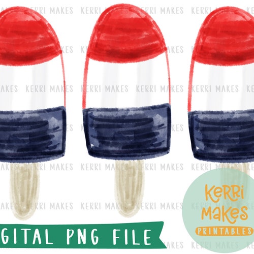 Watercolor 4th of July PNG Watercolor Pontoon Clipart for | Etsy
