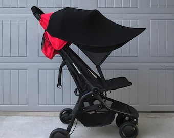 Custom Stroller Canopy Solid Black | Etsy