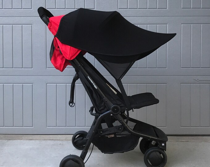 Custom Stroller Canopy Solid Black - Etsy