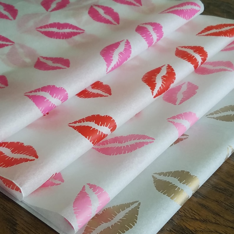 Gift Tissue Paper LipSense Lips Party Tissue Paper Lips | Etsy