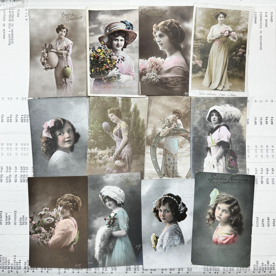 Vintage Postcards - Beautiful Cards With Ladies, Woman, Women. About ...
