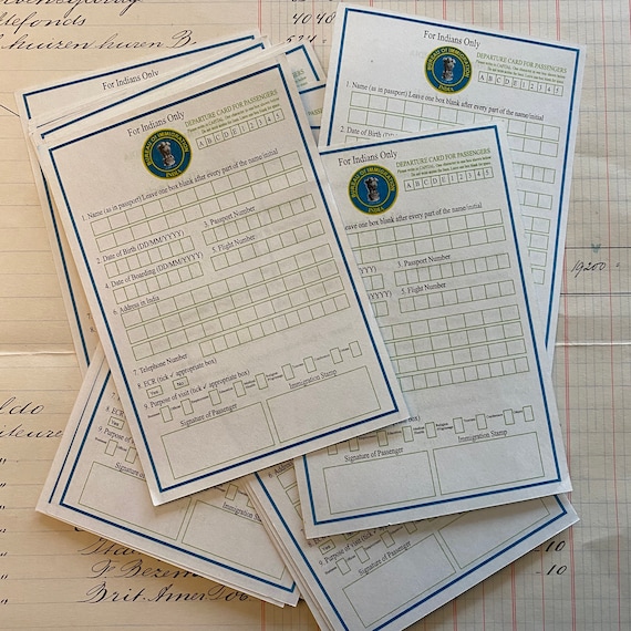 Departure Cards for Passengers | Etsy