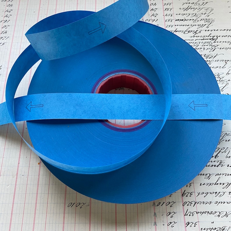 Mini Roll of BLUE Teletype Paper Morse Code Paper. Vintage - Etsy