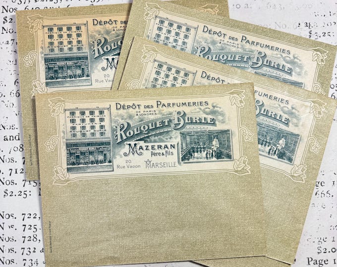Rare and Hard to Find Vintage Business Envelopes From French Parfumerie ...