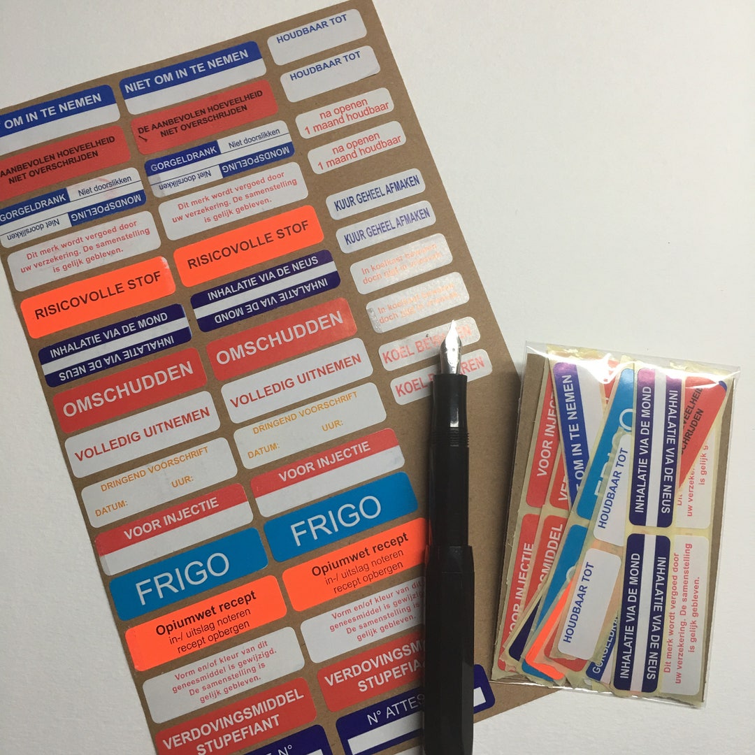 40 Pcs Pharmacy Labels - Medication Stickers - Prescription Labels ...