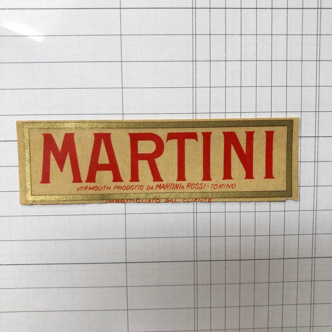 Vintage Martini Labels - Etsy