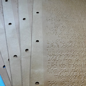 Braille Paper, Set of 6 Sheets - Etsy