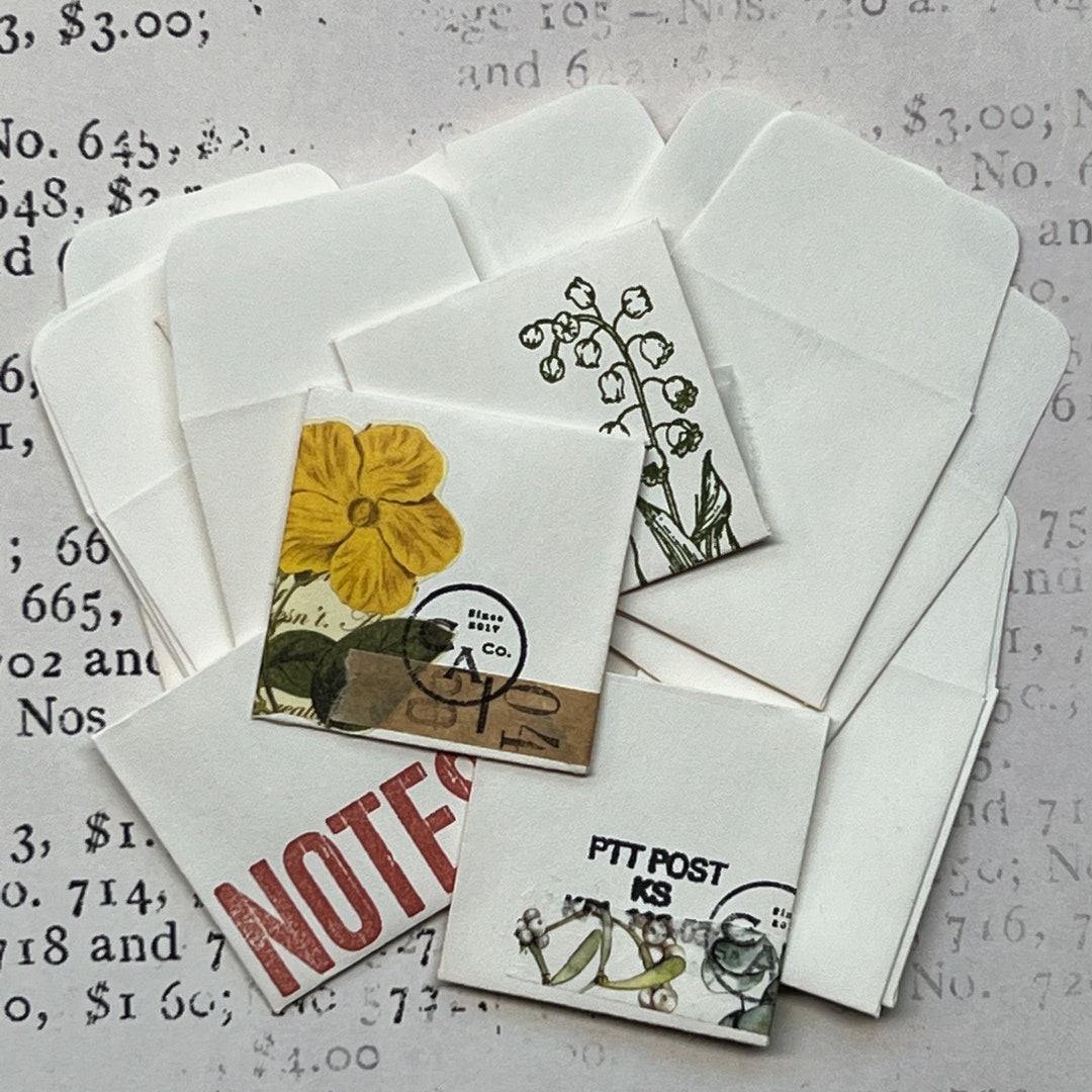 Vintage Mini Envelopes - off White - Etsy