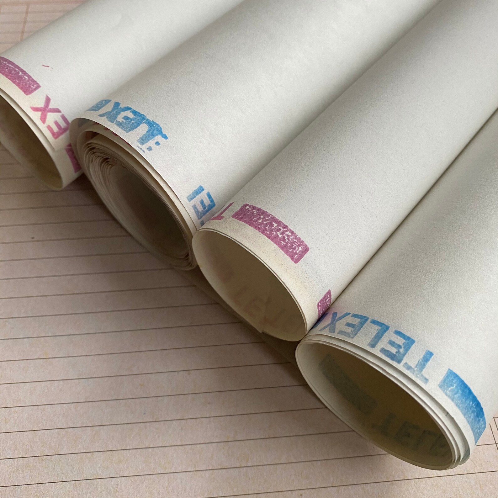 Vintage telex paper from the 70s | Etsy