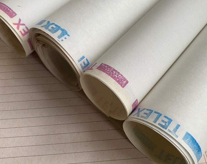 Vintage Telex Paper From the 70s - Etsy