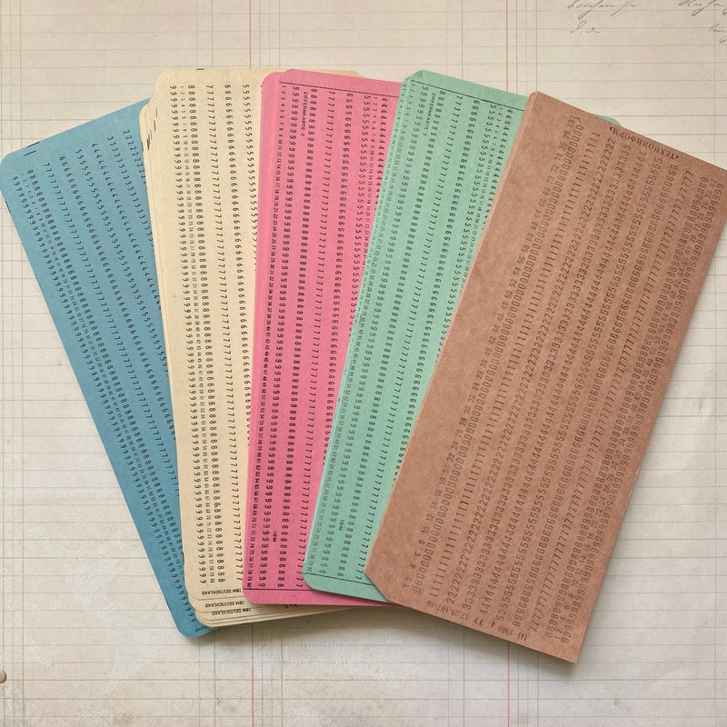 Punch Cards - Etsy