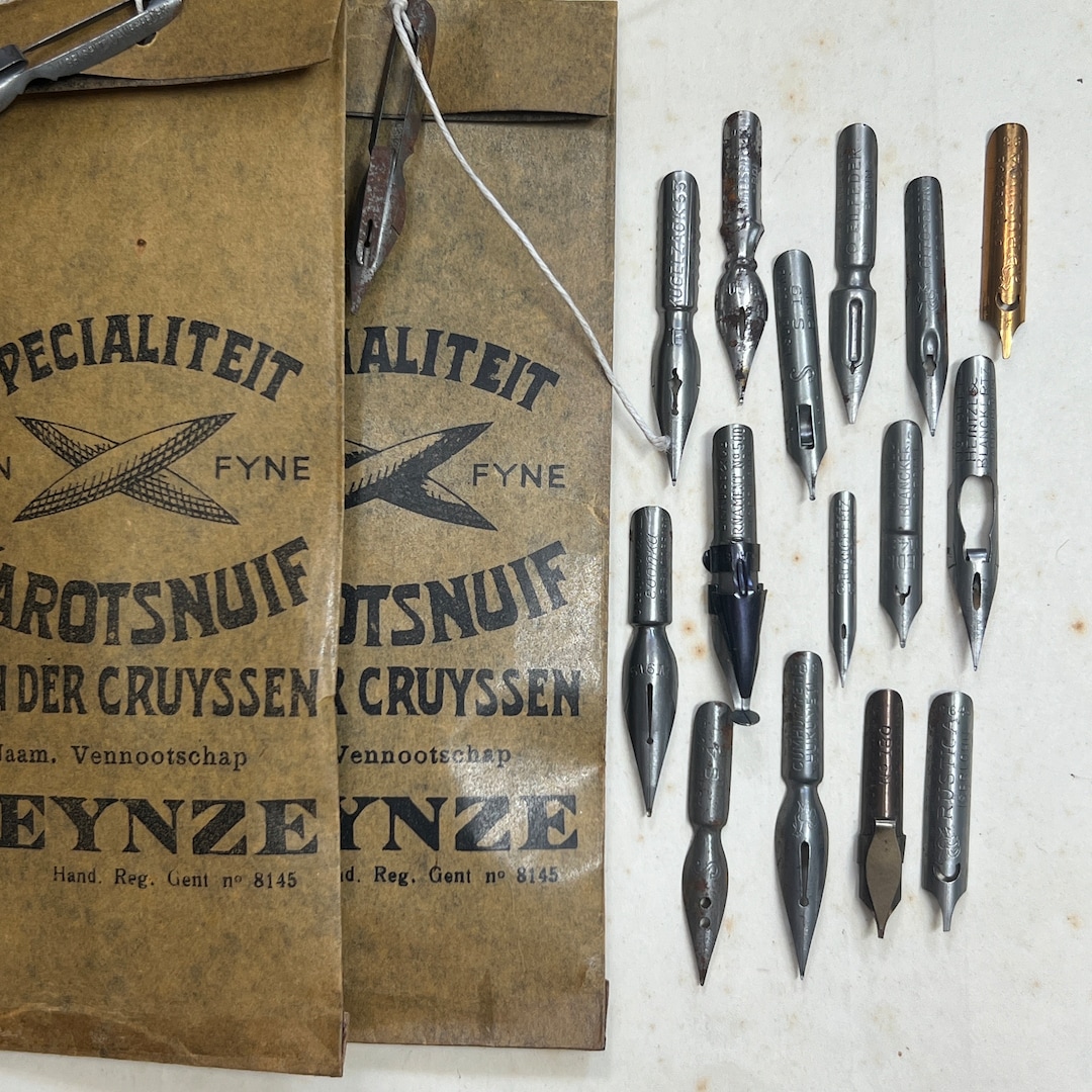 Mix With 15 Vintage Dip Pen Nibs, Old Nibs for Dipping Pens. - Etsy