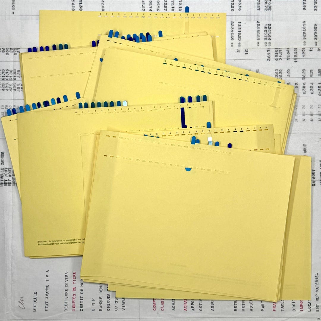 Vintage Index, Divider Cards A5. Office Use. Great for Making (art ...