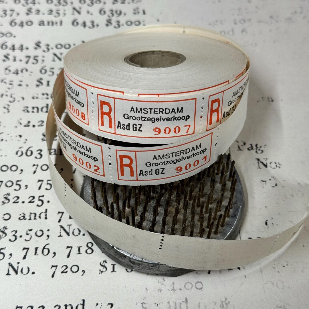 Large Roll With Registered Mail Labels.amsterdam - Rare Hard to Find - Etsy