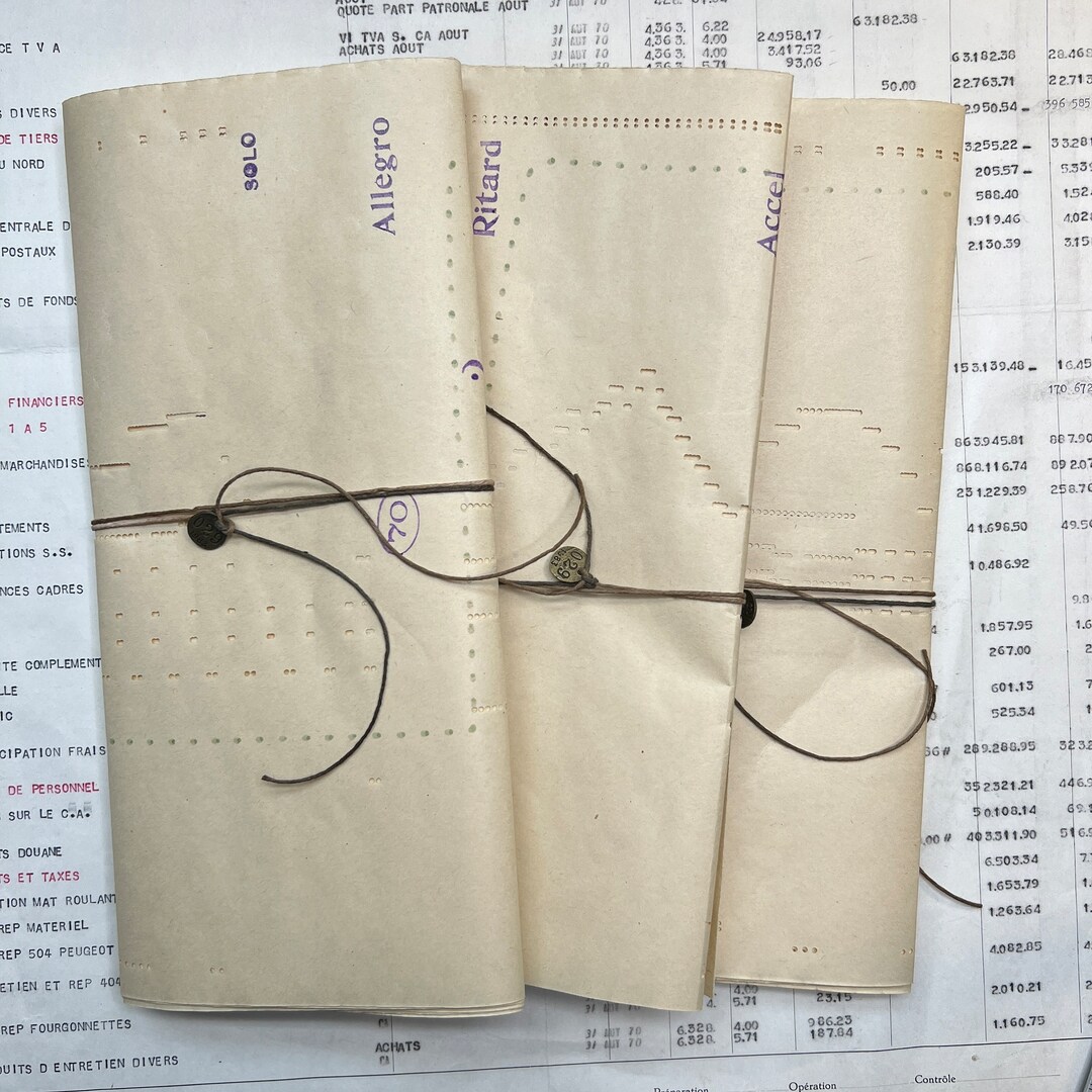 Pianola Music Paper, Vintage - Etsy