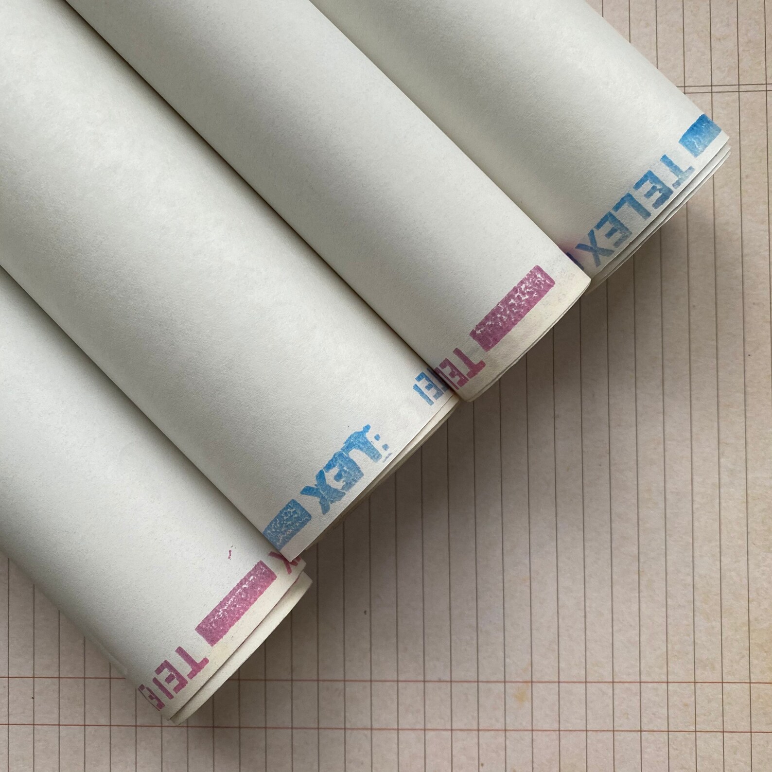 Vintage telex paper from the 70s | Etsy