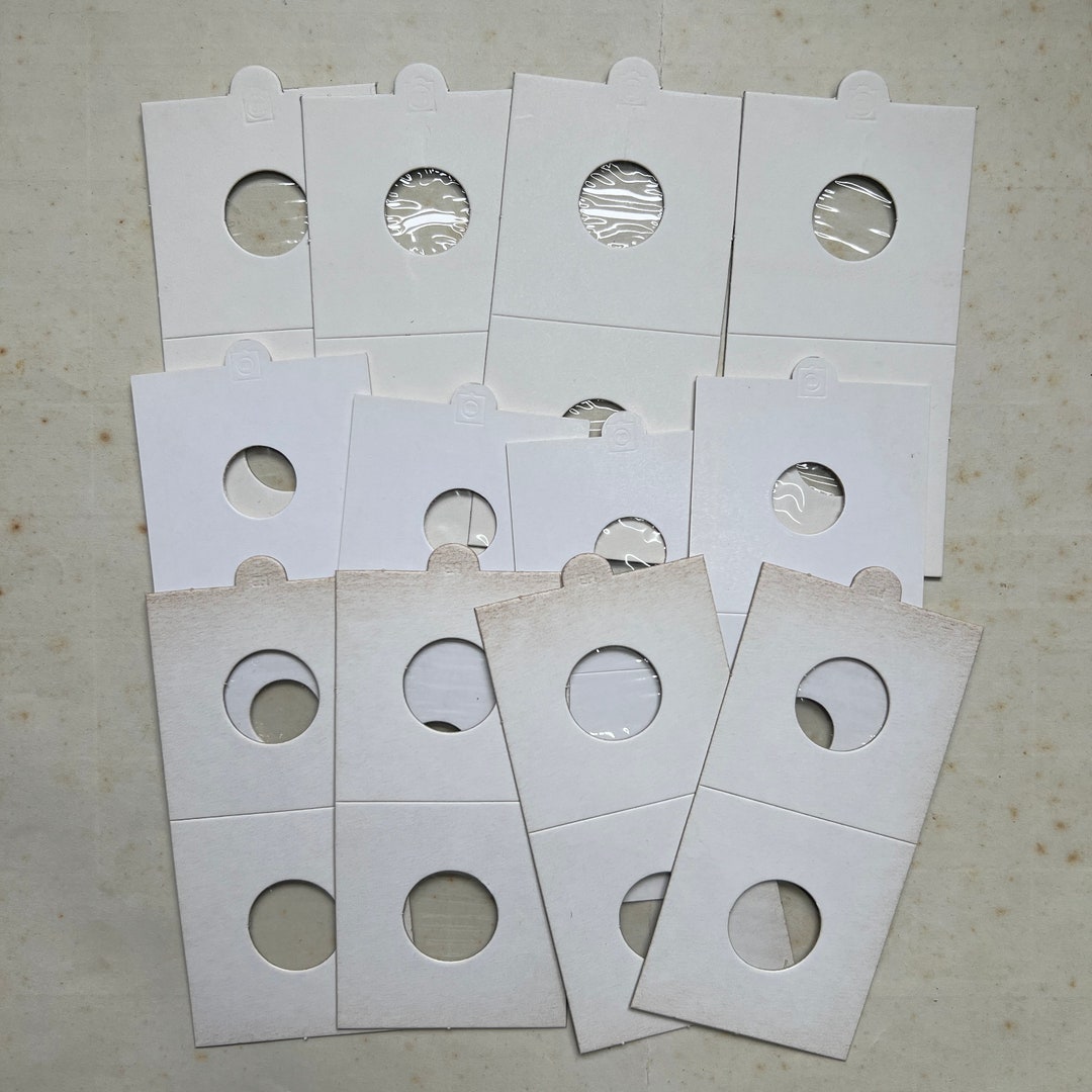 Vintage Unused Cardboard Coin Holders, Coin Flips, Mixed Media, Junk ...