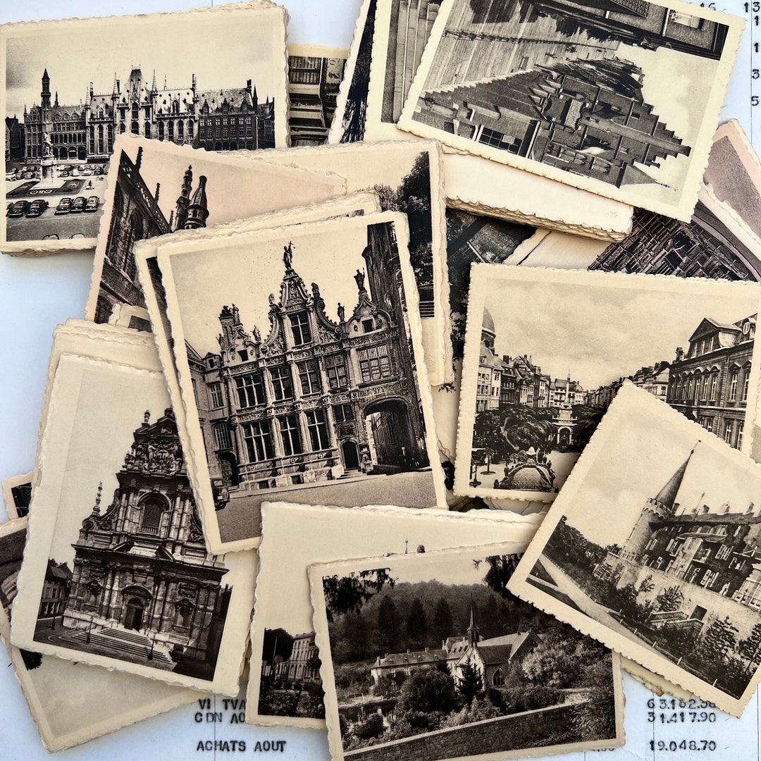 Various Vintage Collectors Cards. Set of 8 Old Cards, Advertising ...