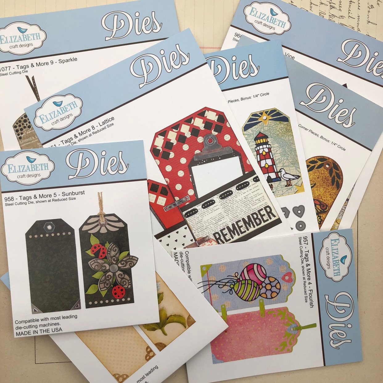 Tag Dies, Various Die Sets for Making the Most Beautiful Tags ...