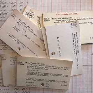 10 Vintage Library Cards. Great for Making (art) Journals Etc. Vintage ...