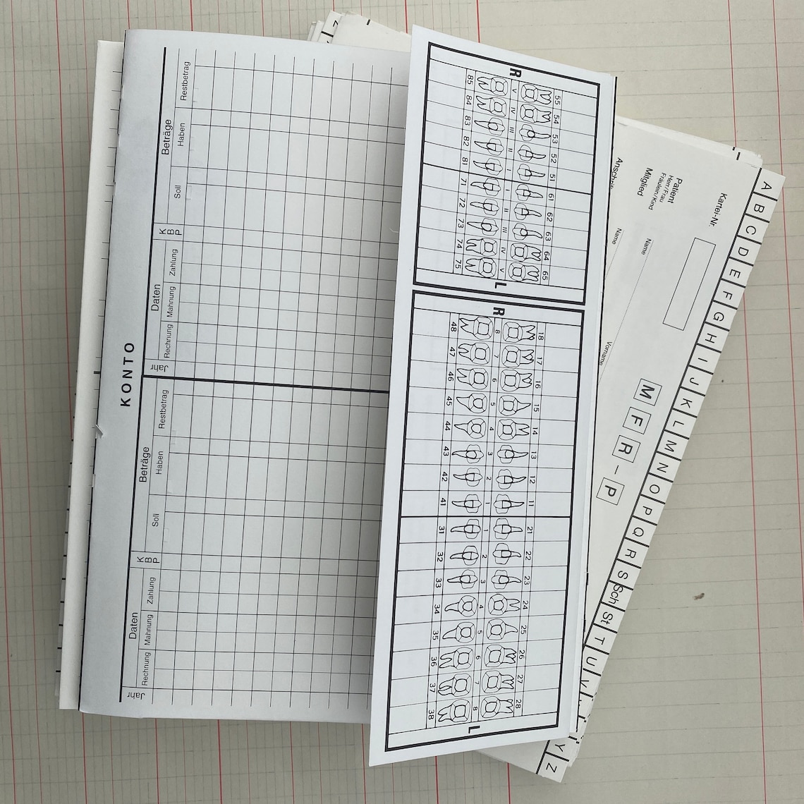 Dentistry Patients Records Cards, Dentist Index Cards, Vintage - Etsy