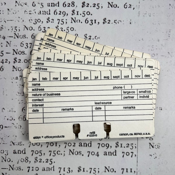 Rolodex - Etsy