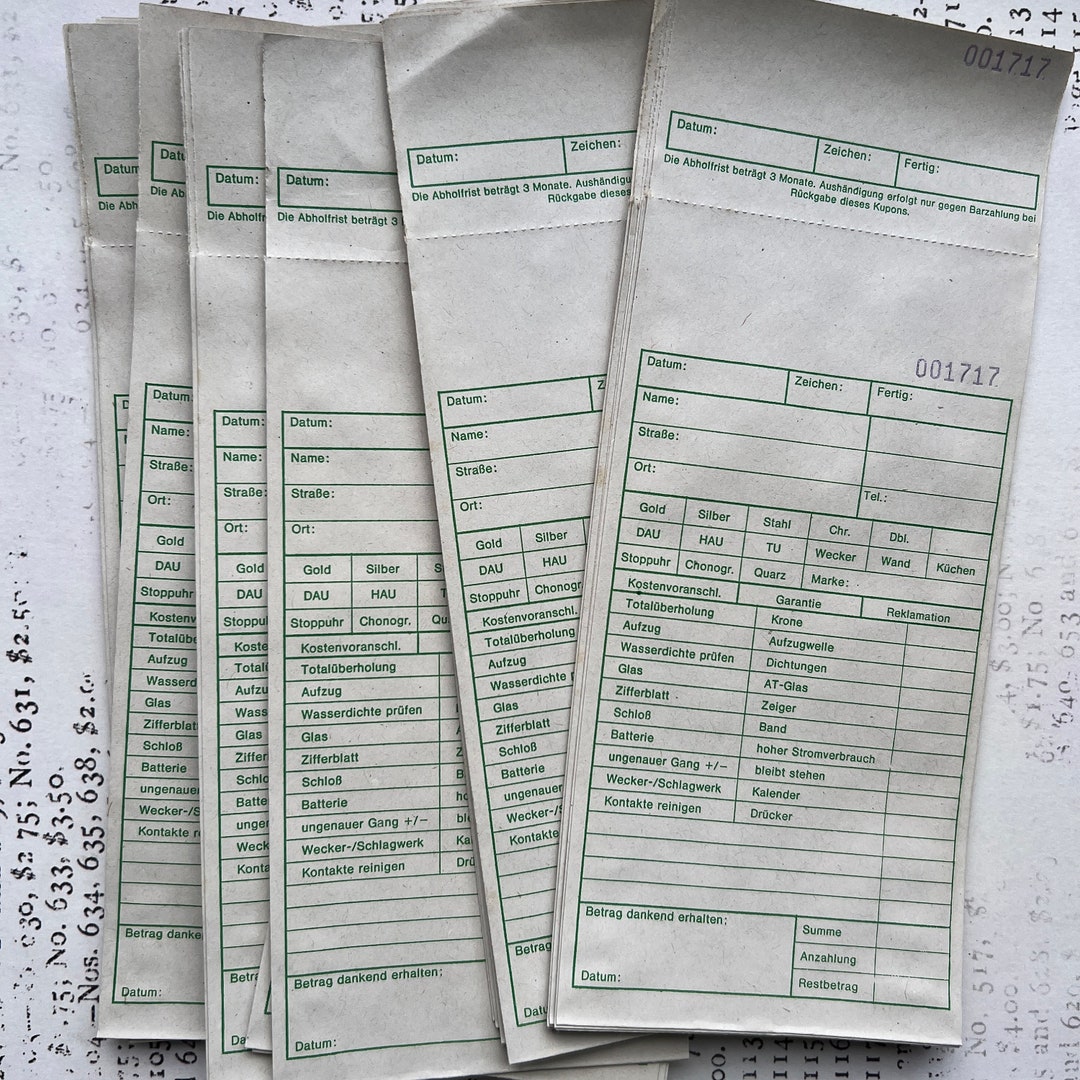 Paper Watchmaker's- Clockmakers Repair Bags. Paper Bags for Small Parts ...