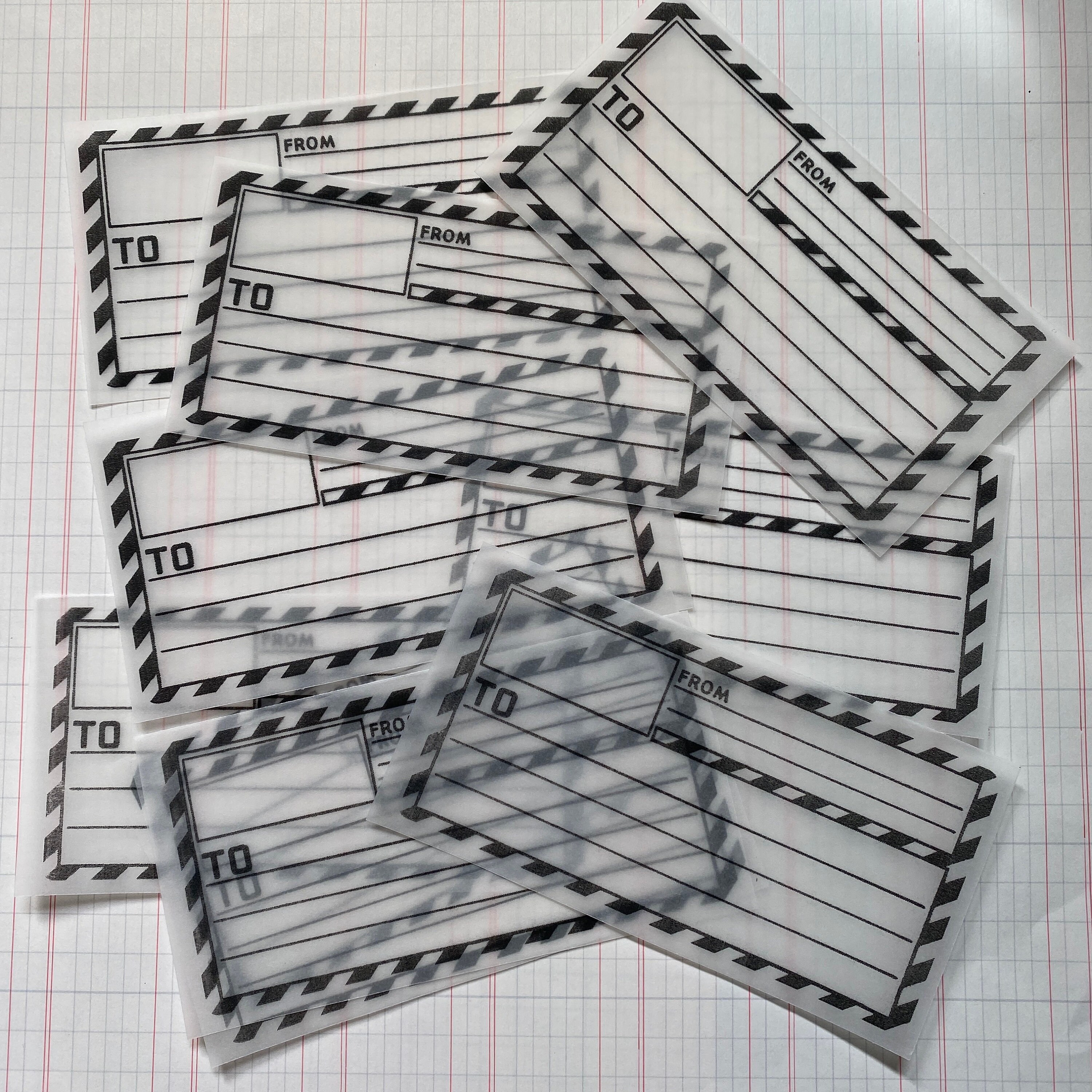 Vellum Labels. | Etsy