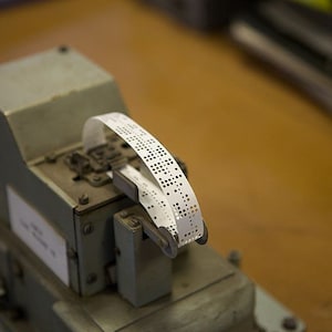 Mini Roll of BLUE Teletype Paper, Morse Code Paper. Vintage 2.5 Cm Wide ...