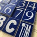 Vintage Blue Acrylic/plastic Number & Letter Signs - Etsy