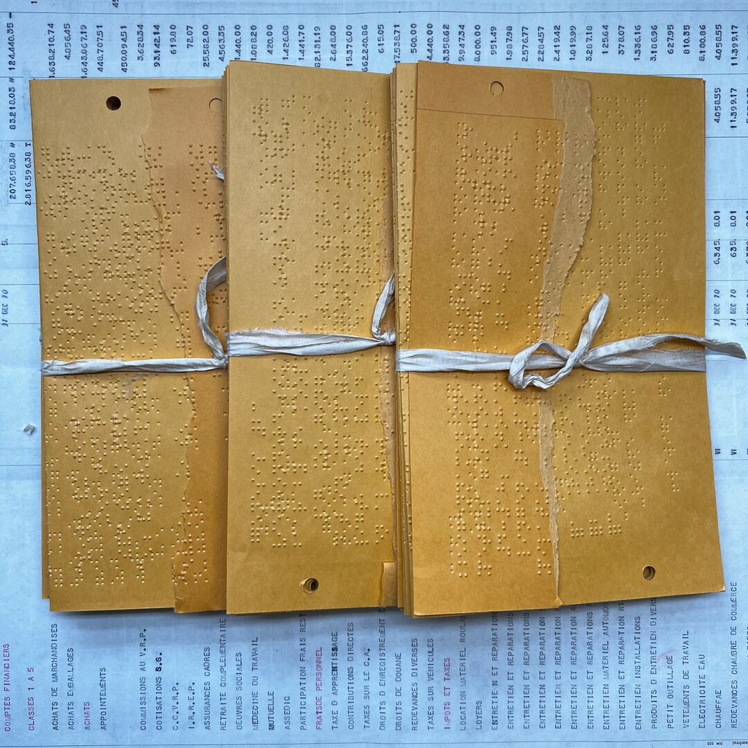 Braille Paper, Set of 6 Sheets - Etsy