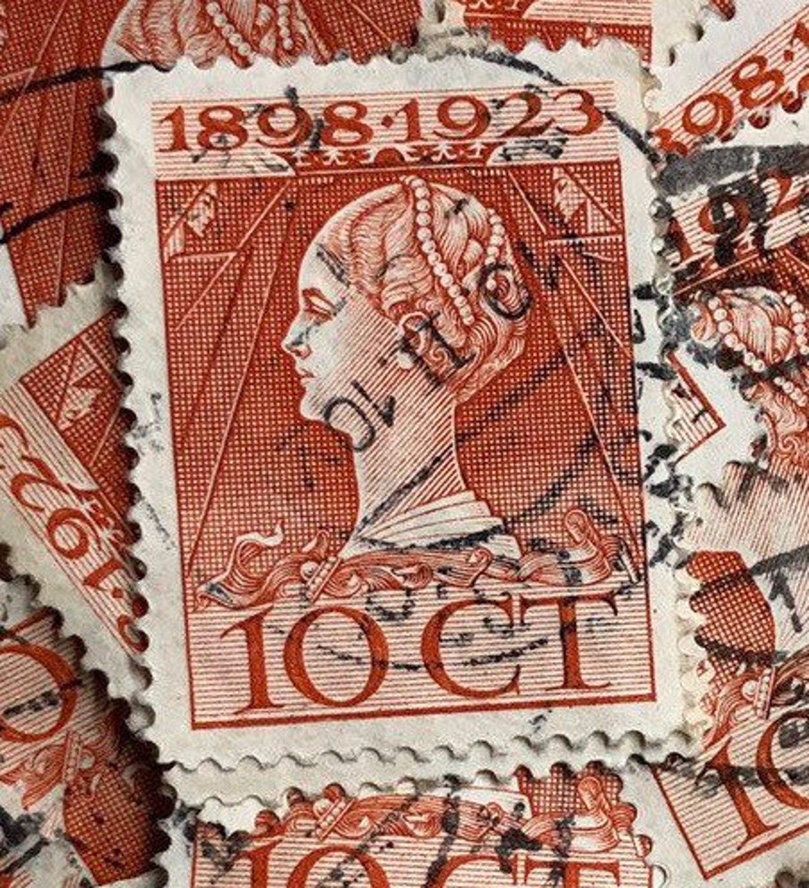10 Beautiful orange Postage stamps. Vintage rare from the | Etsy