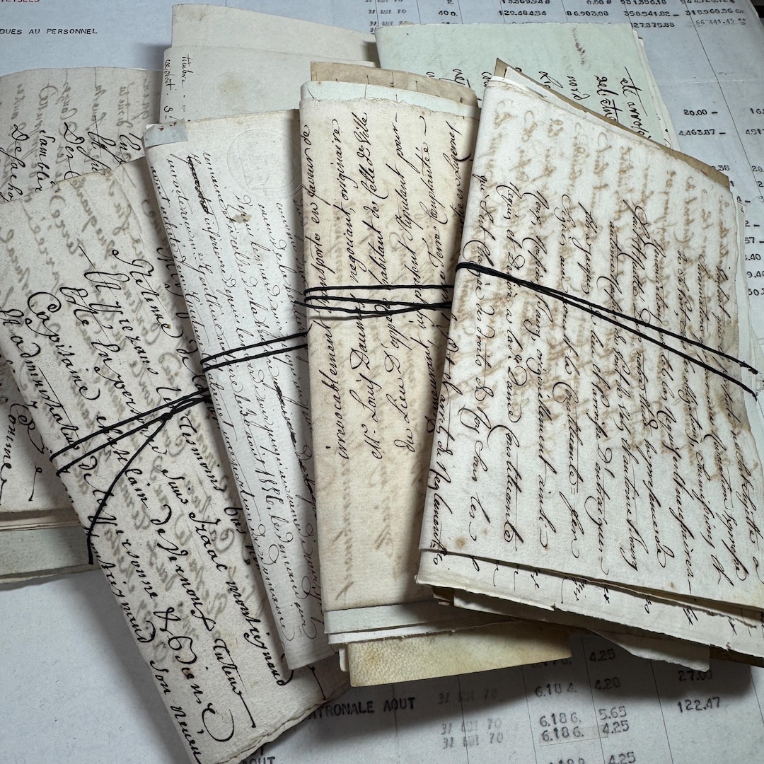 Very Old French Documents From Late 1700's, Early 1800's. Official ...
