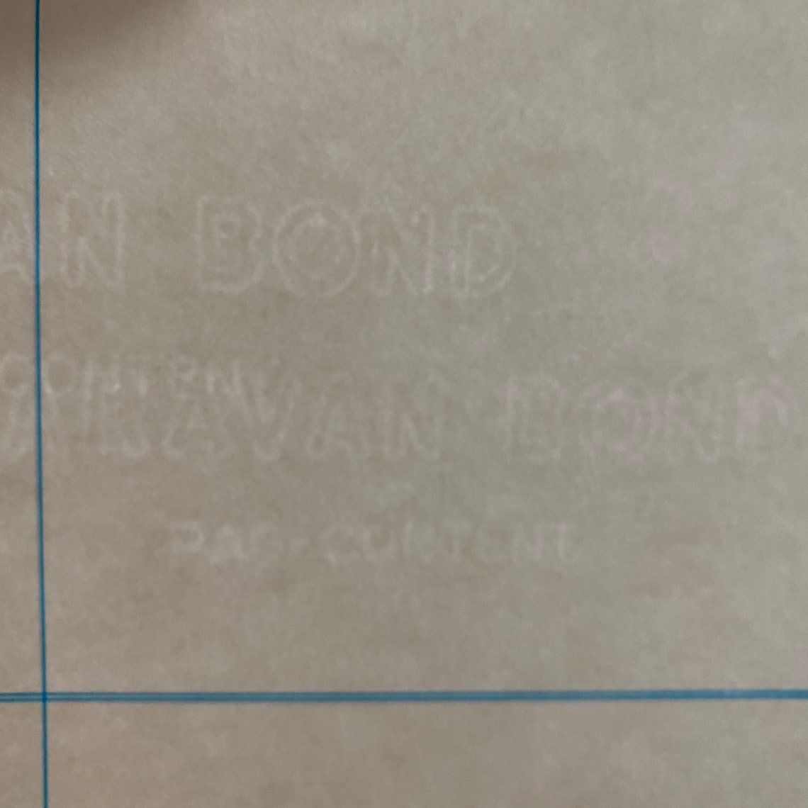 Vintage Sphinx Bond Typing Paper With Blue Margins Set of 5. - Etsy