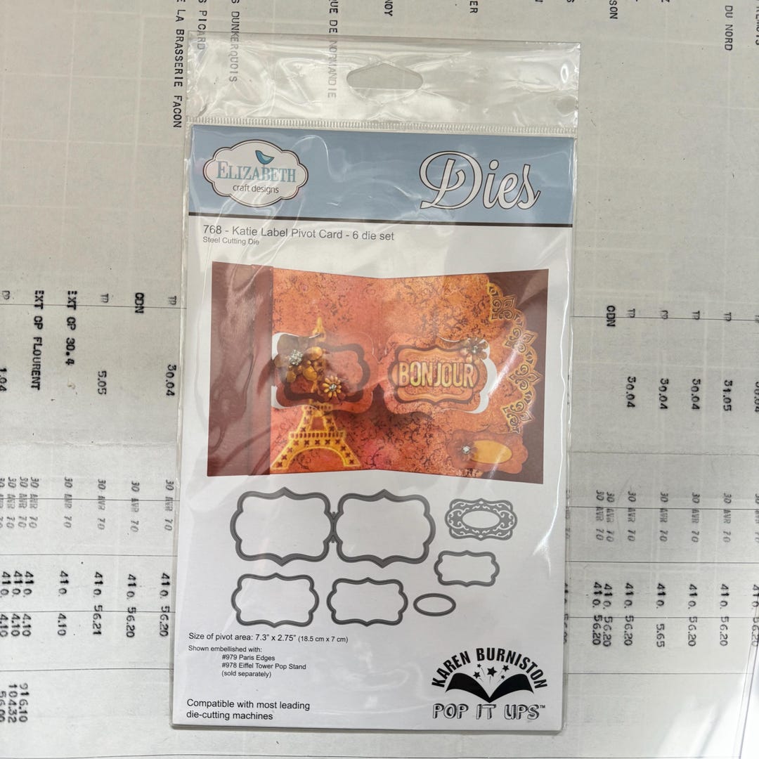 Elizabeth Craft Designs -katie Label Pivot Card - Karen Burniston - Die ...