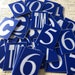 Vintage Blue Acrylic/plastic Number & Letter Signs - Etsy